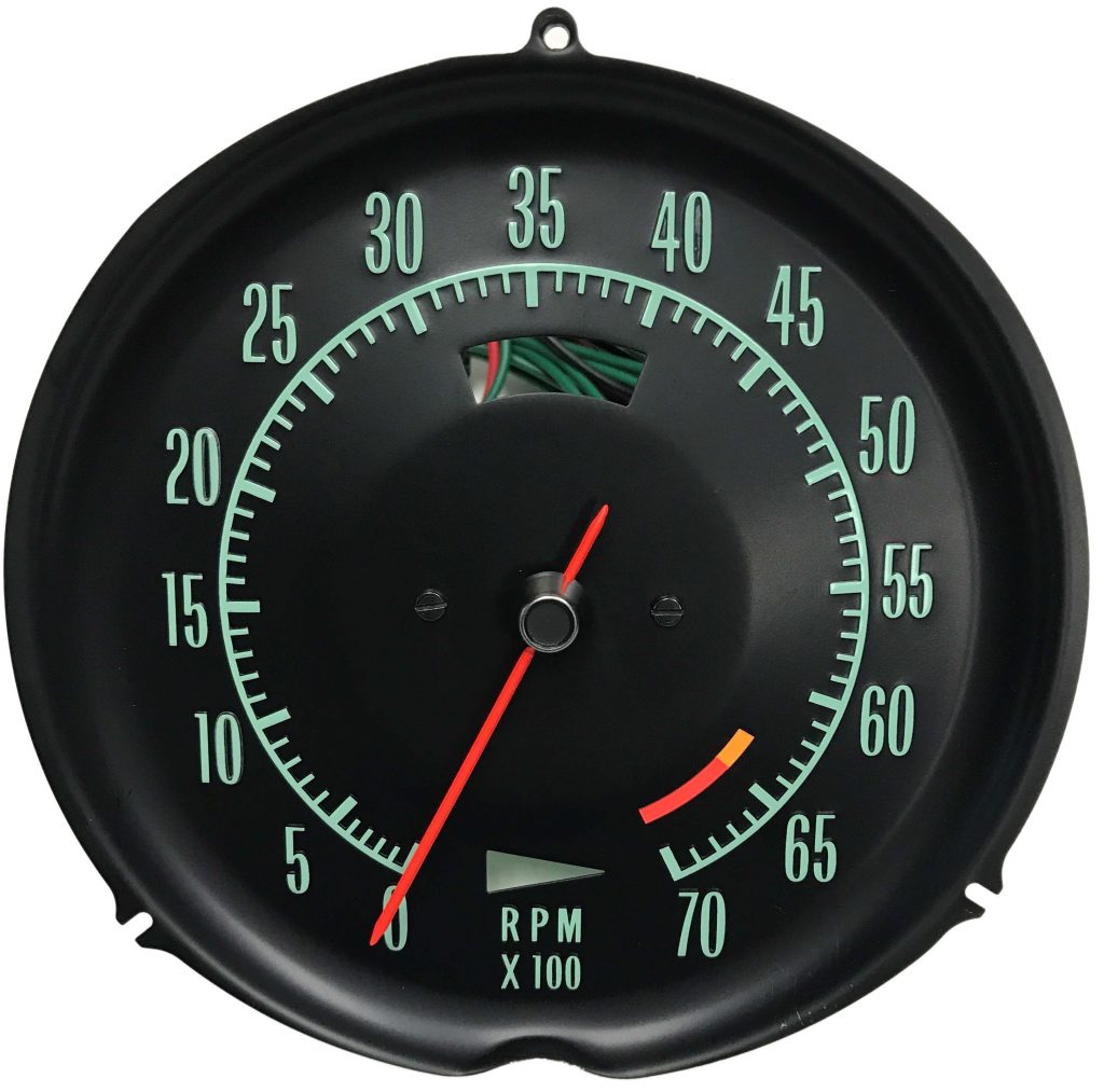 1968 Corvette Tachometer Assembly - 6500 Redline - Corvette Specialties ...
