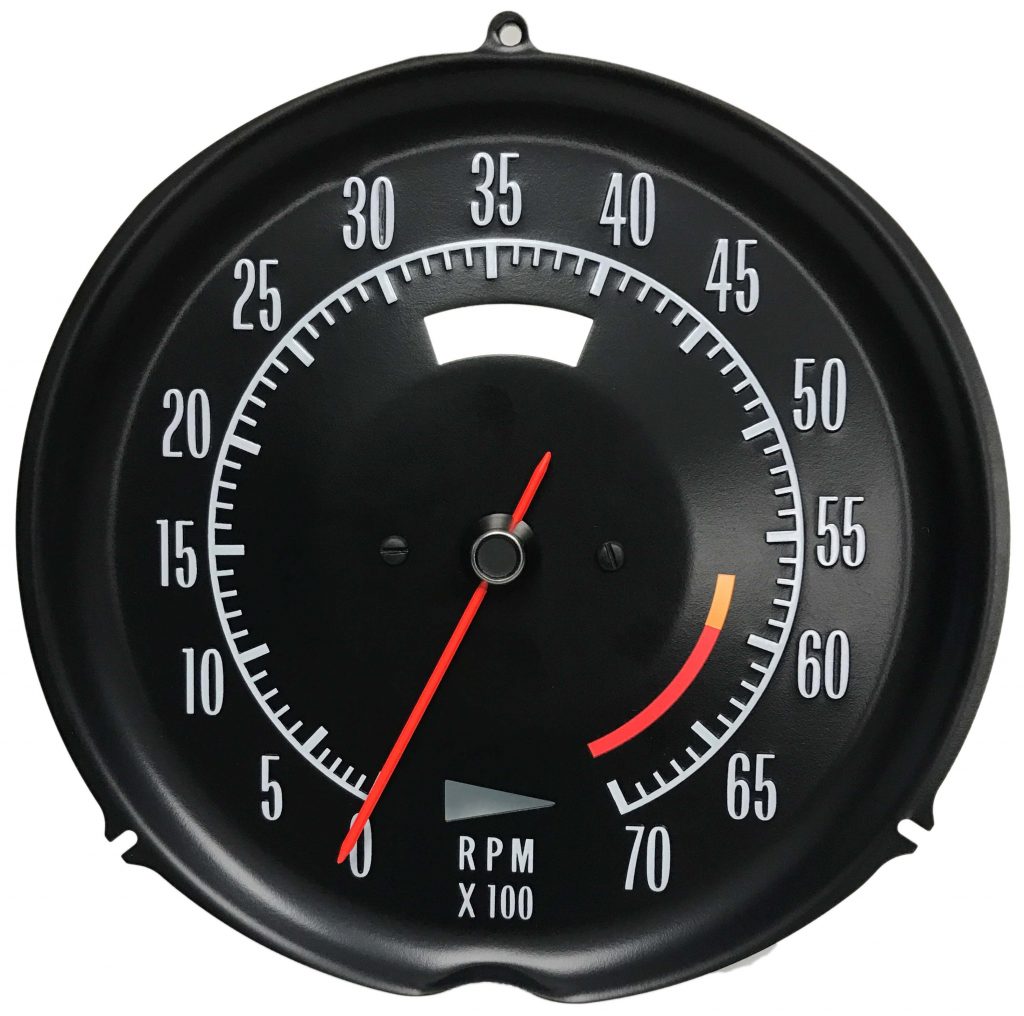 1972-1974 Corvette Electronic Tachometer Assembly - 6000 Redline ...