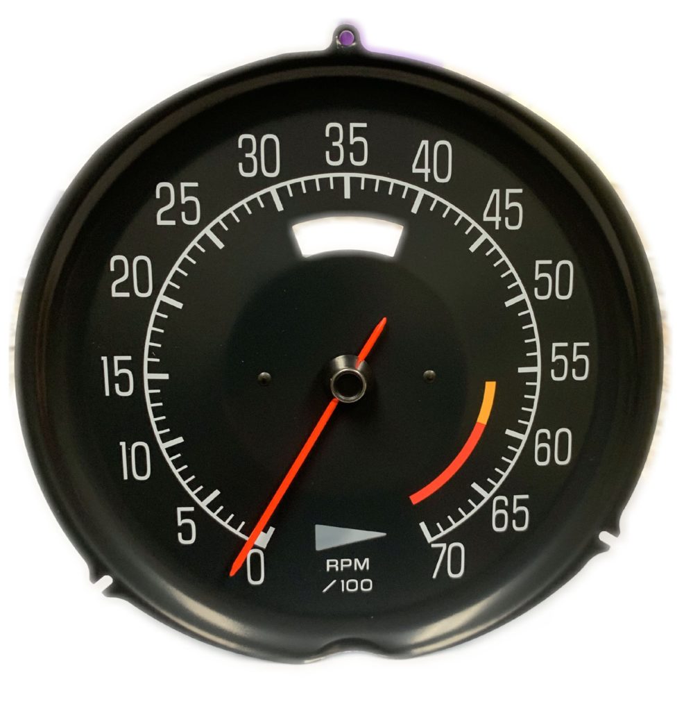 1975-1977 Corvette Electronic Tachometer Assembly - 6000 Redline ...
