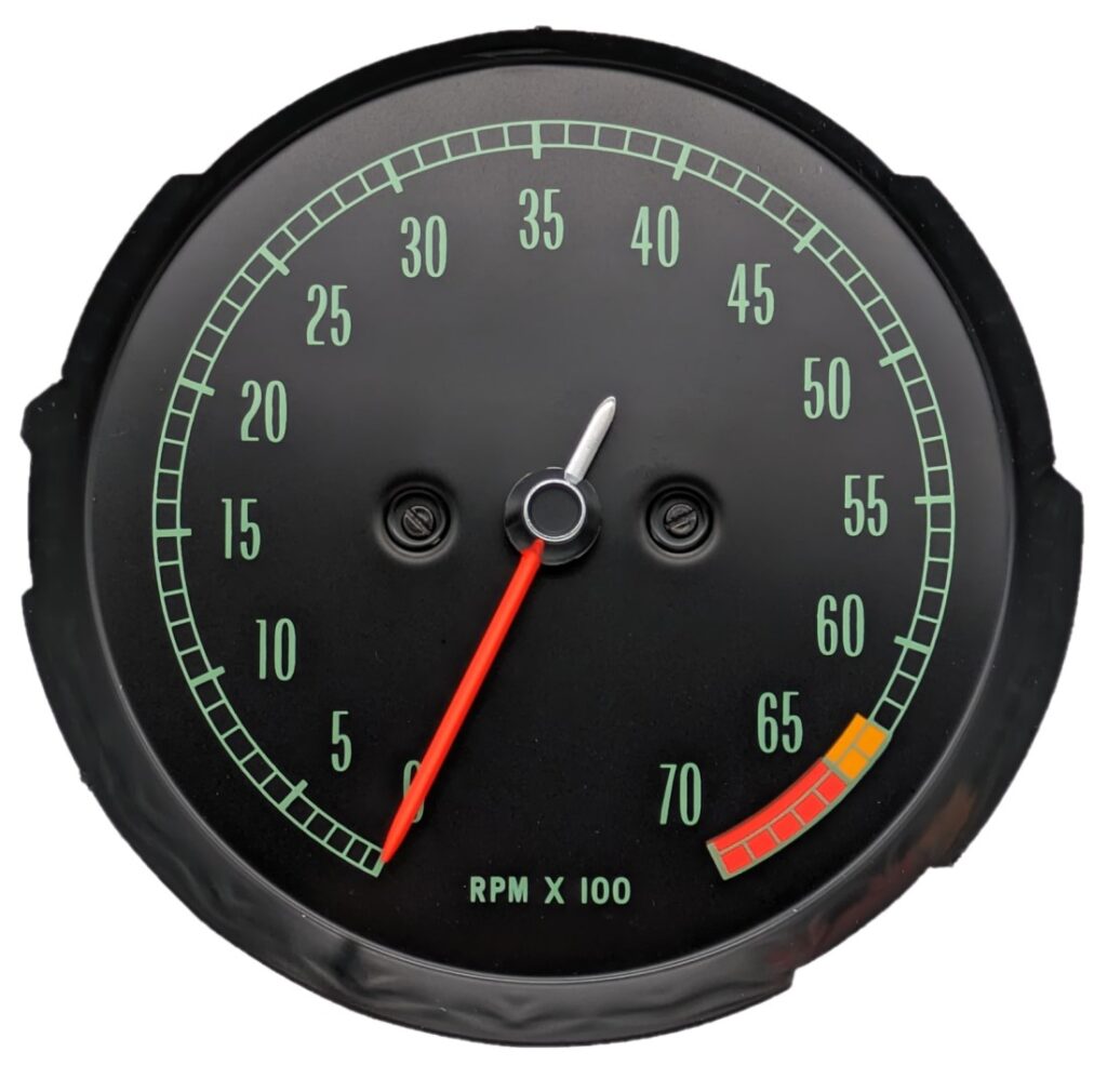 1965-1967 Corvette Electronic Tachometer Assembly - 6500 Redline - In ...